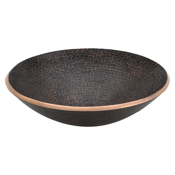 16" Round Hand Forged Old World Copper Premium Vessel Sink – Premier ...